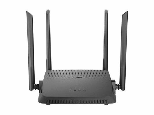 Роутер беспроводной D-Link DIR-825/RU/R7 (DIR-825/RU/R7A) AC1200 10/100/1000BASE-T черный