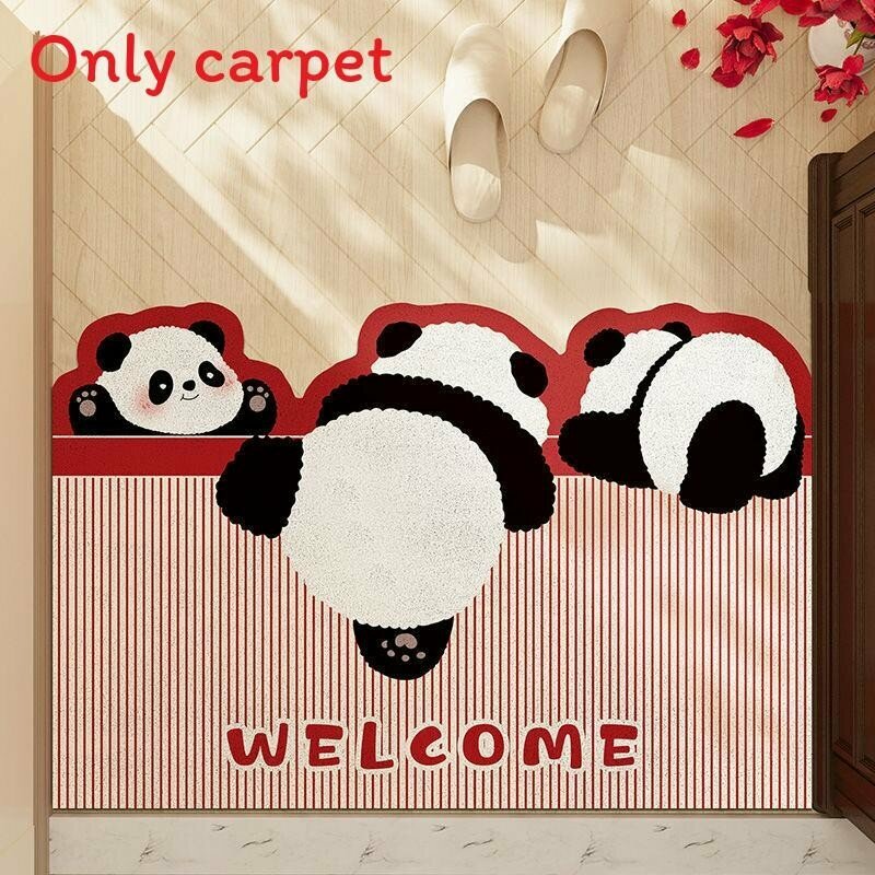 Creative panda коврик для двери с моющейся поверхностью для гостиной и прихожей panda e 60x90см