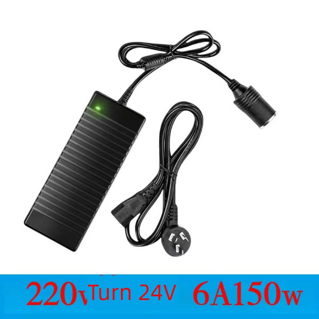 Преобразователь напряжения 220В в 24В для автомобильного вентилятора, компрессора, холодильника, дизельного отопителя,