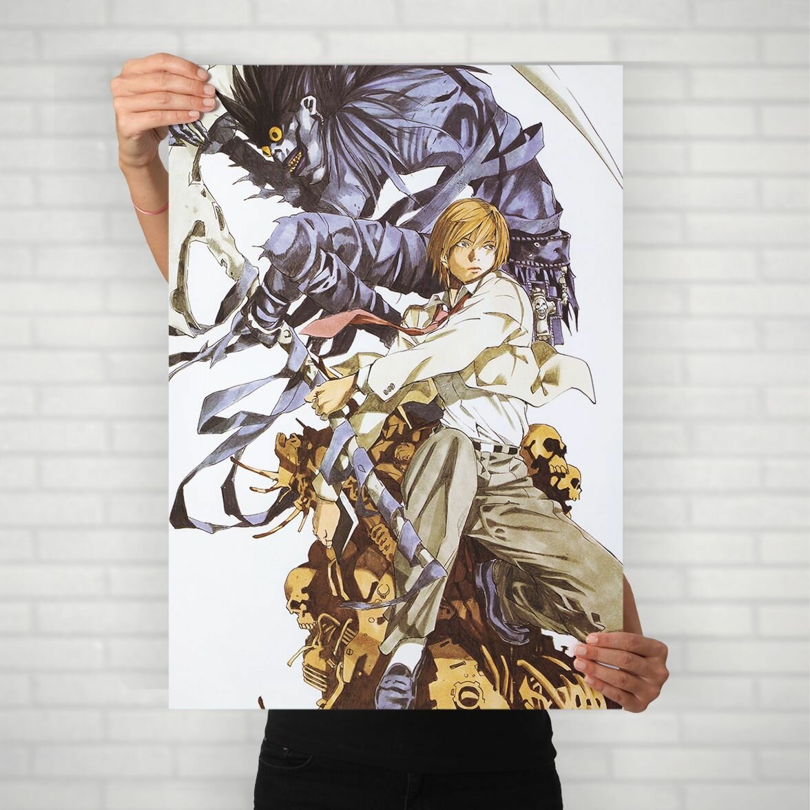 Плакат на стену для интерьера Тетрадь смерти (Death Note) / Постер по аниме формата А2 (42х60 см)