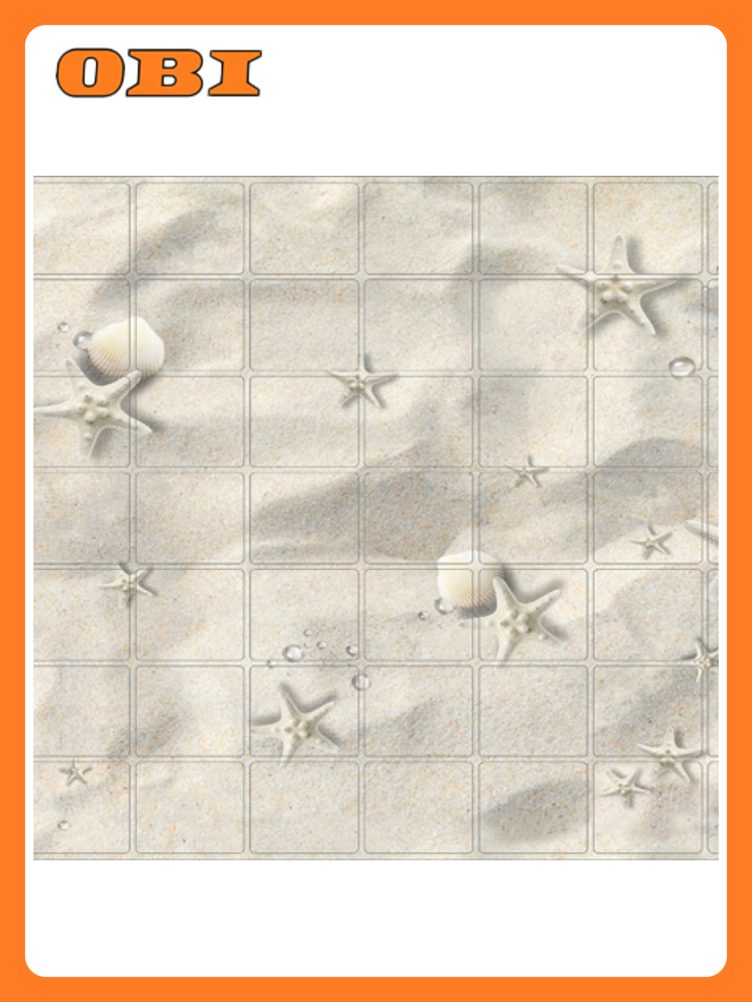 Панель ПВХ мозаика Stella «Побережье», 957x482x0,2 см, глянцевая, для ванной