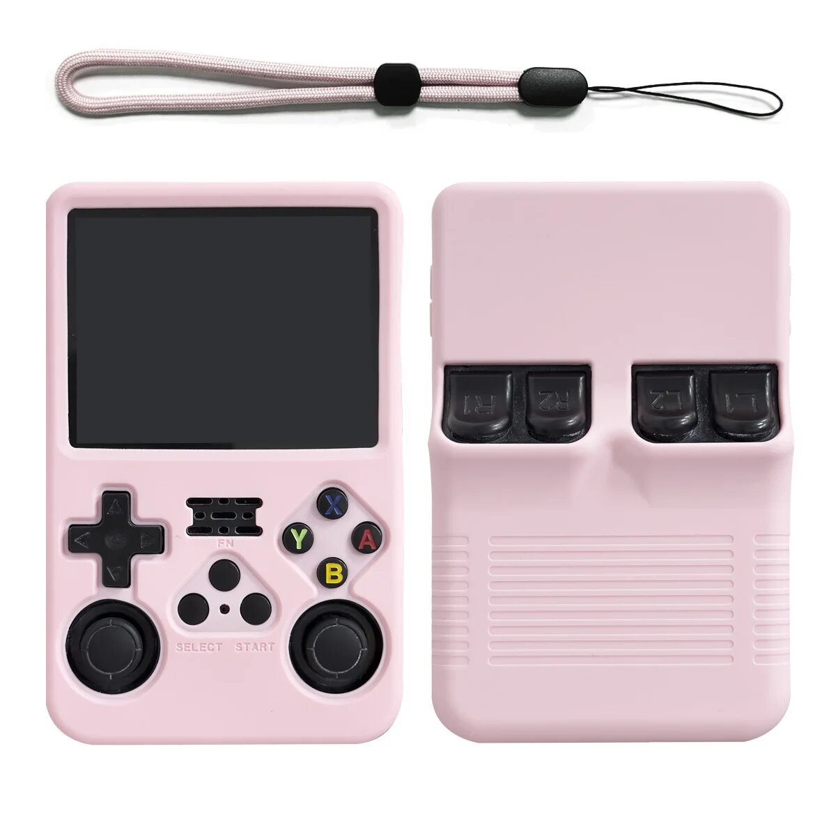 Портативная игровая консоль R36S, Pink