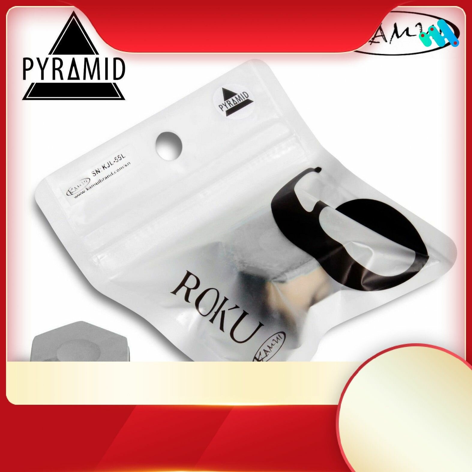 Эксклюзивный грифельный мел Kamui Roku Pyramid, 1 штука