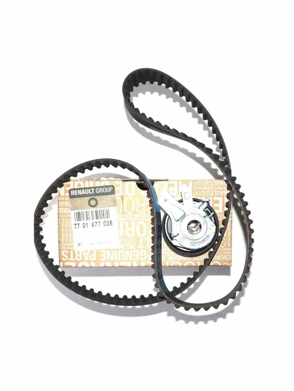 Комплект ГРМ (ремень+ролик) оригинал Renault Duster I 1.5л дизель K9K (Рено Дастер1) 2010г-2021г