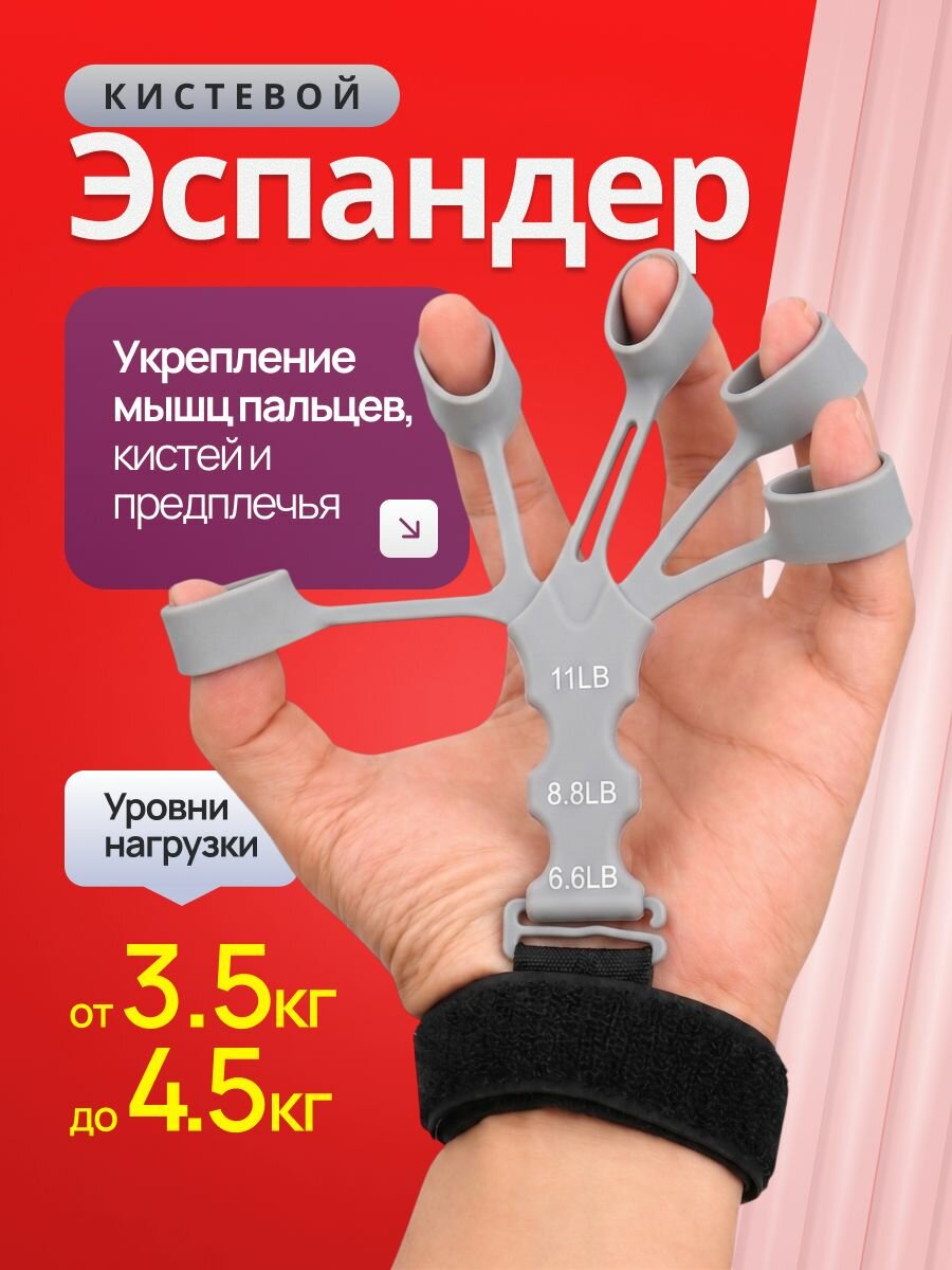 Эспандер кистевой, тренажер для рук и пальцев от 3,5 до 4,5 кг