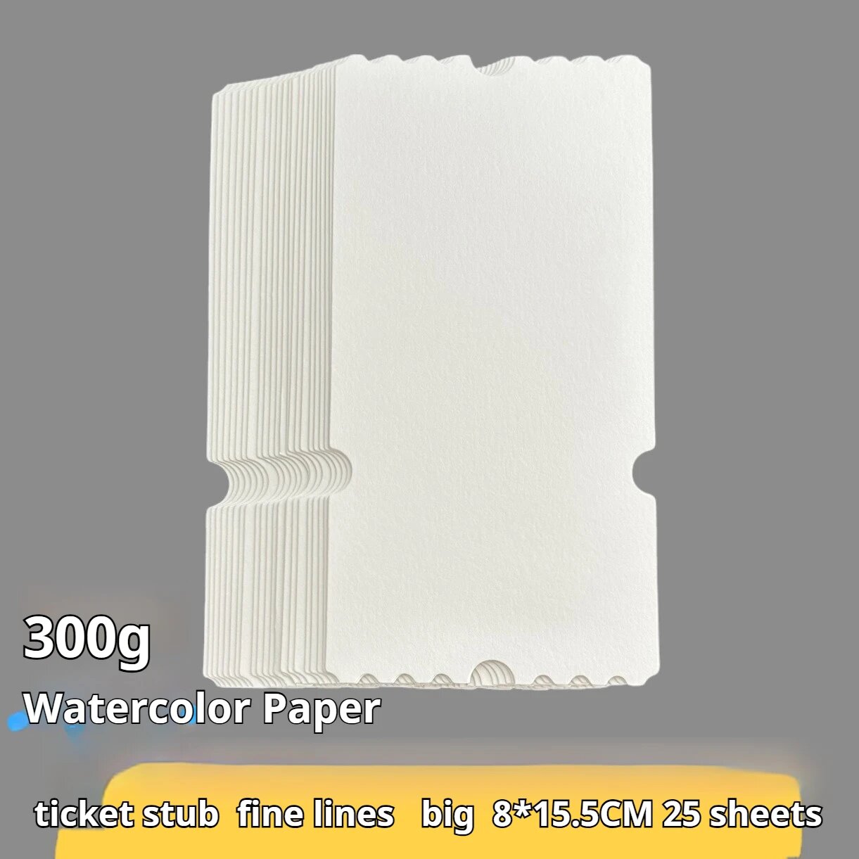 Бумага для акварели Borrence для точных линий Белый, 8x15.5cm 25pcs