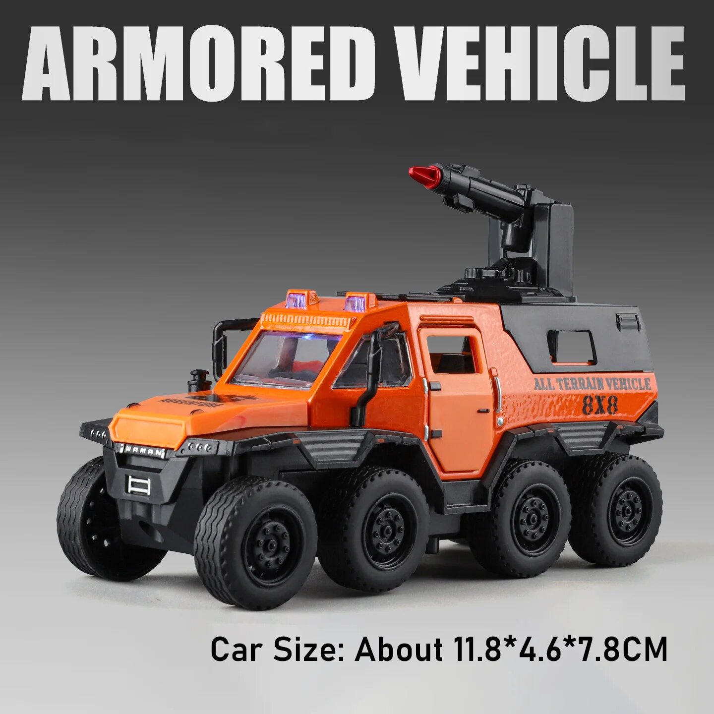 Модель автомобиля Conqueror SWAT 1:36 Makeda Оранжевый, Orange
