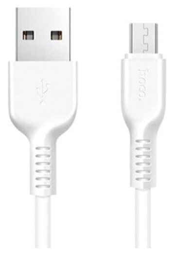 Кабель USB-Am/MicroBm 2.0 Hoco X20 White - 2м белый