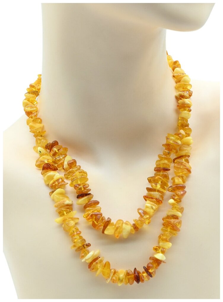 Колье, янтарь