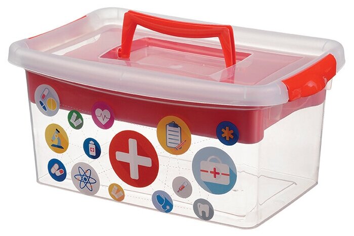 Контейнер аптечка 9л красный М 2908 (Артикул: 4400001313)