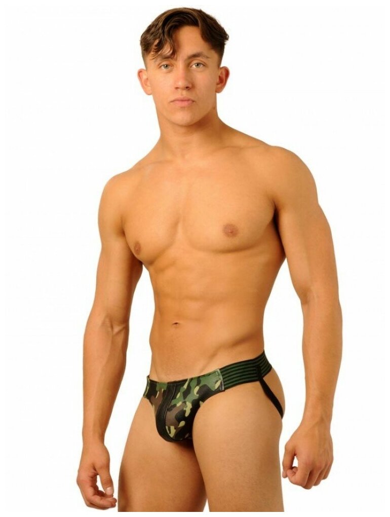 Джоки мужские кожаные камуфляжные Fist Leather Jock Camo, размер XL (52)