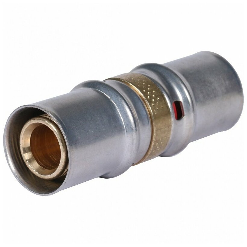 Муфта соединительная под пресс 20 х 2,0 мм STOUT для МП труб