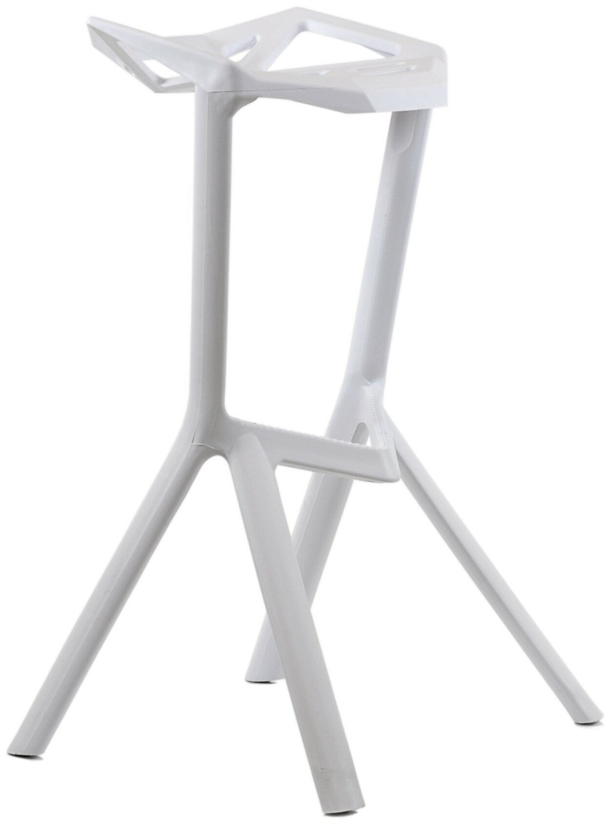 Барный стул Barneo N-228 One белый, нерегулируемый, полипропилен