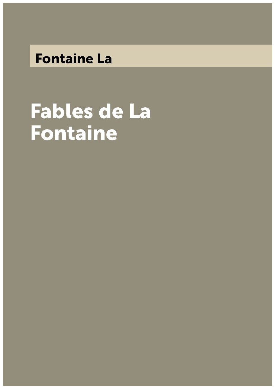 Fables de La Fontaine
