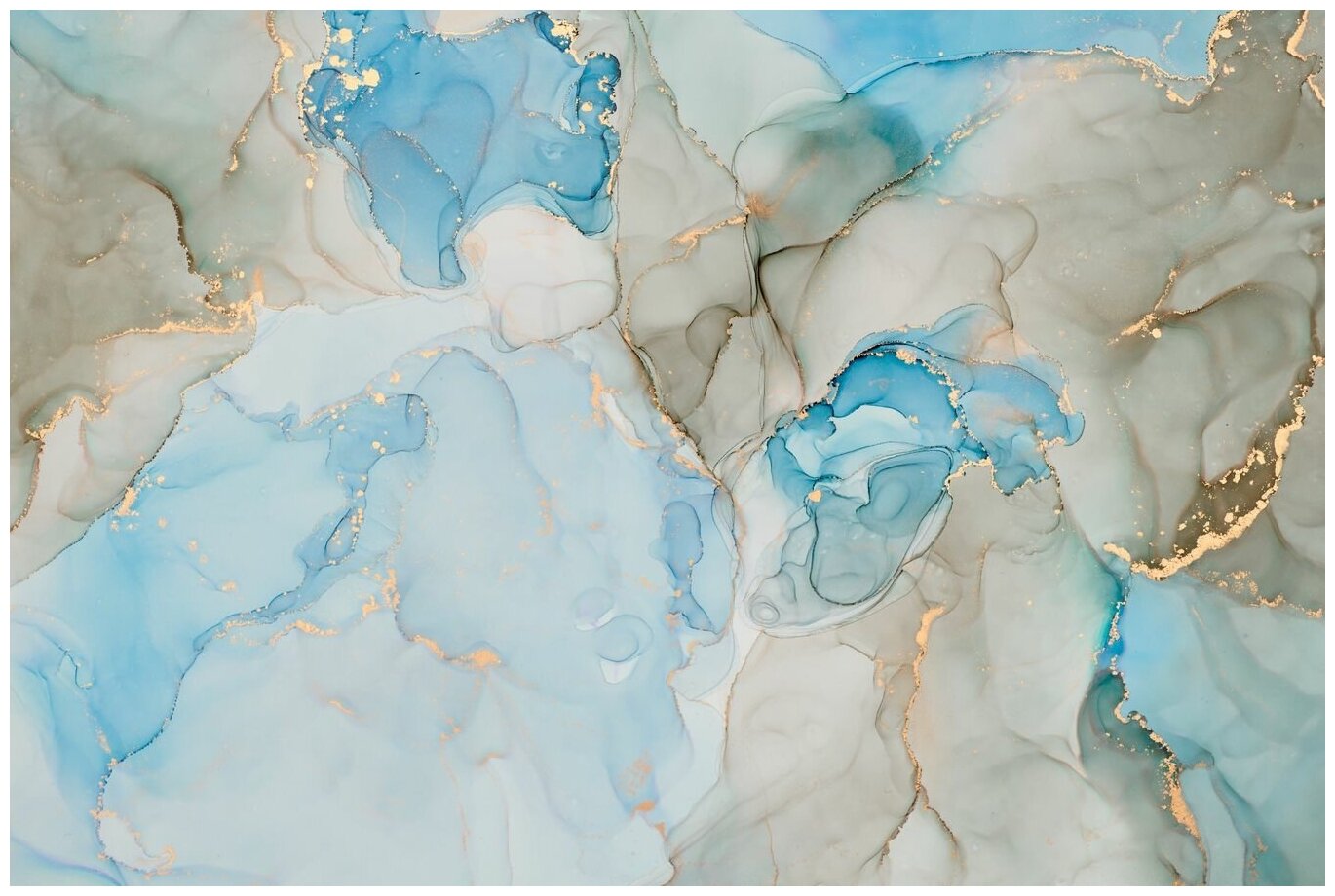 Фотообои Уютная стена "Небесный флюид арт" 410х270 см Бесшовные Премиум (единым полотном)