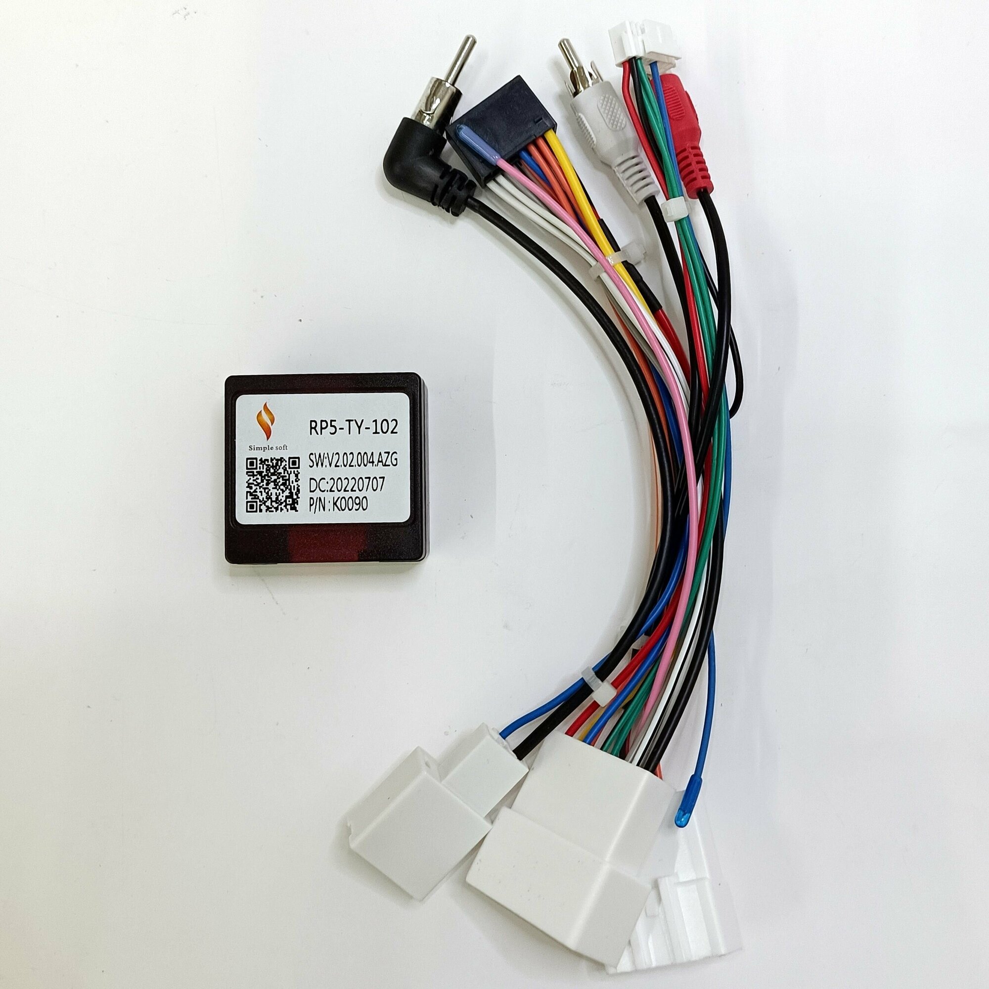 Комплект проводов для подключения Android магнитолы (16-pin) для TOYOTA 2003-2013 (некоторые модели) / Питание + Динамики + Антенна + Руль + RCA + USB + Усилитель + CANBUS CARAV 16-095