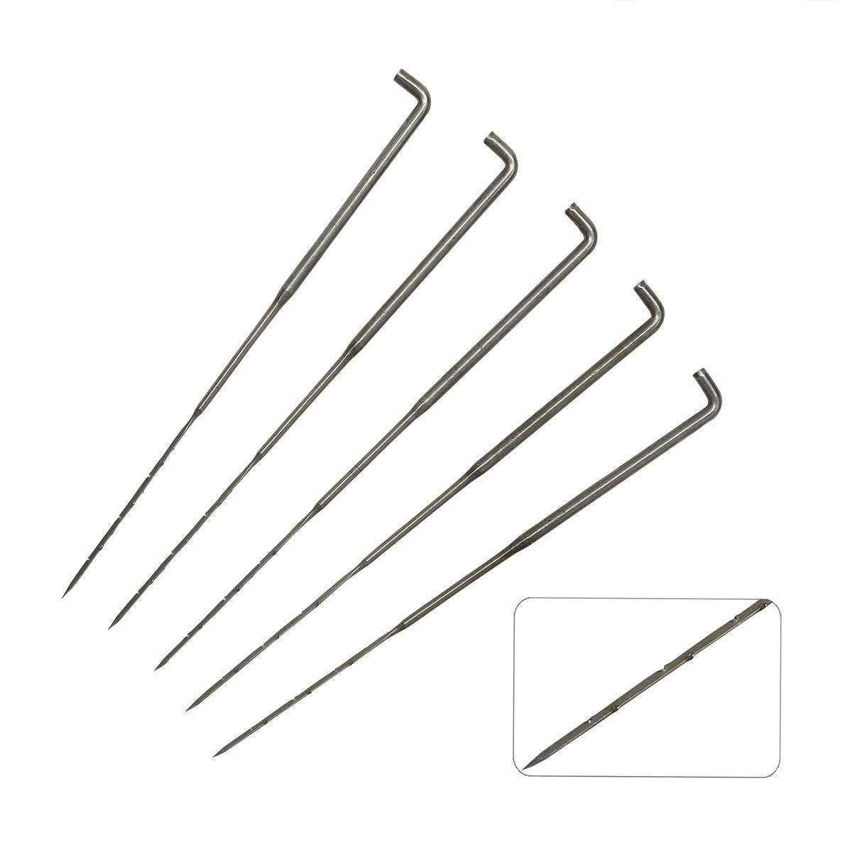 Иглы для валяния грубые № 70, 5 шт, длина 77 мм, для начальной обработки, 'Булавка'