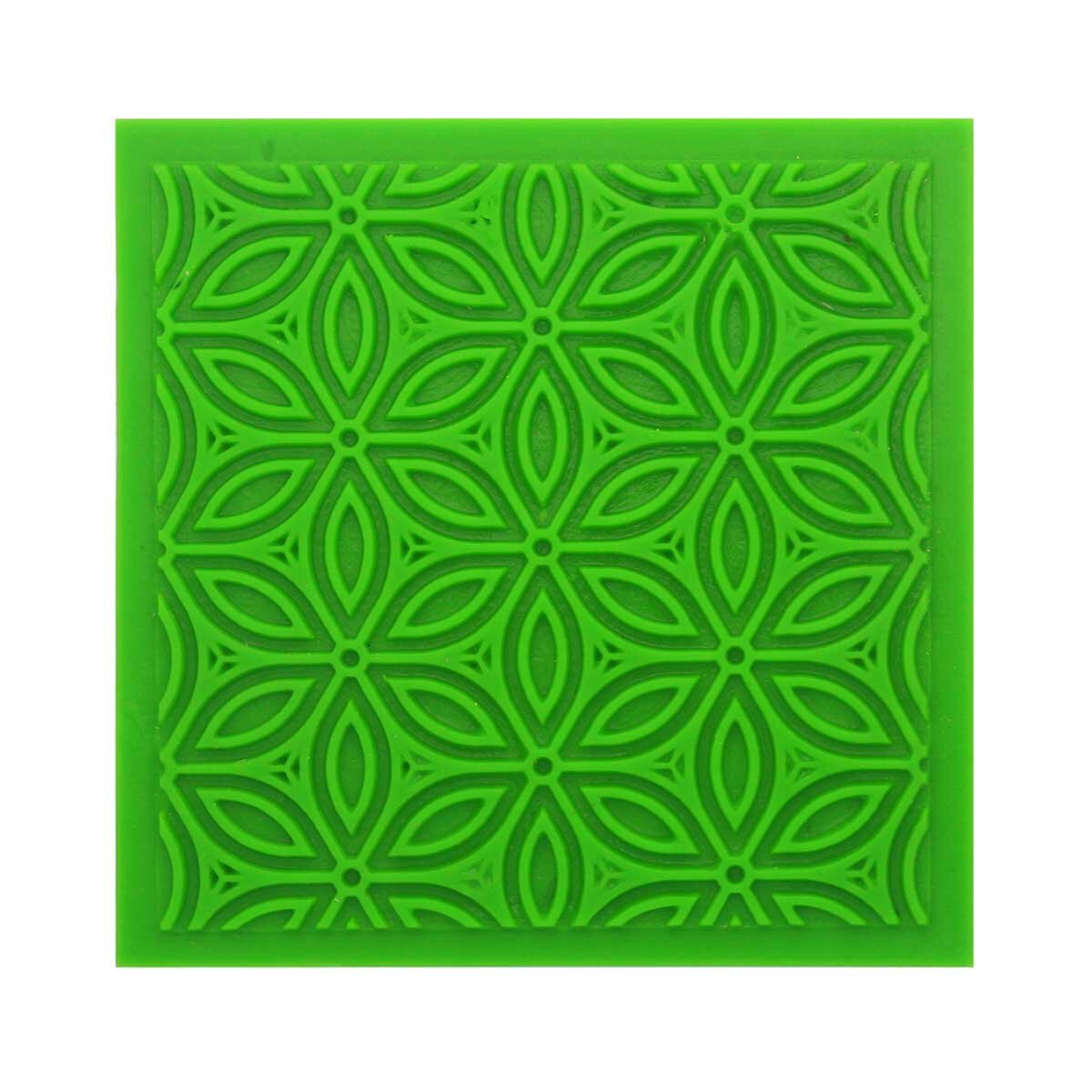 Текстурный коврик (лист) для лепки и творчества, 9*9*0,3 см, Astra&Craft (узор 1.12.19)