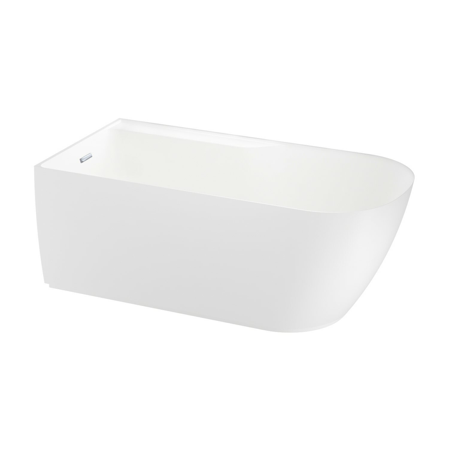 Отдельностоящая ванна акриловая 167 х 82 см Wellsee Camellia 2.0 236201001 в наборе 4 в 1: ванна белый глянец (левый разворот), ножки, экран, слив-перелив