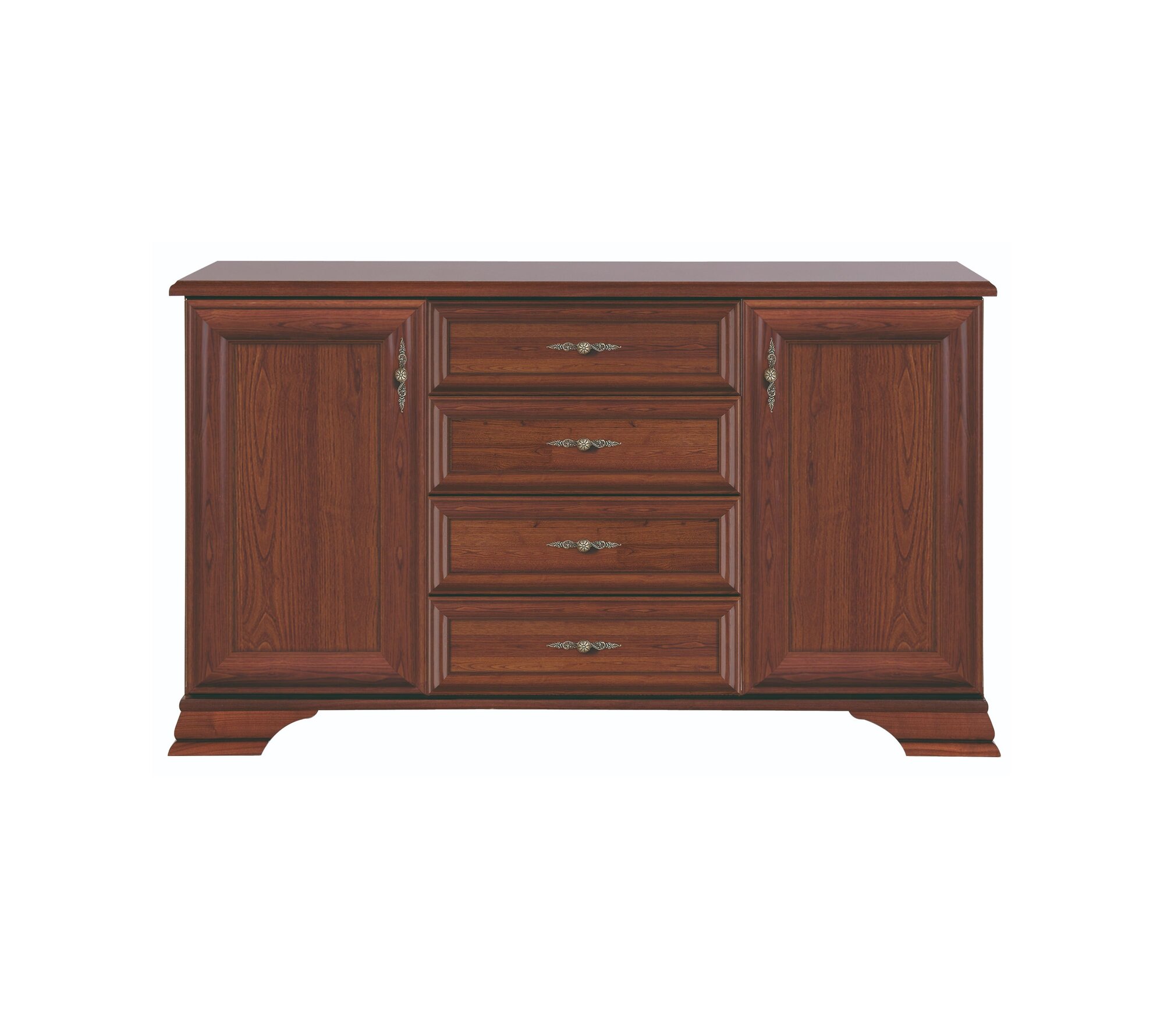 Тумба БРВ Мебель KENTAKI S320-KOM2D4S Каштан Размеры: Высота 905мм Глубина 445мм Ширина 1545мм