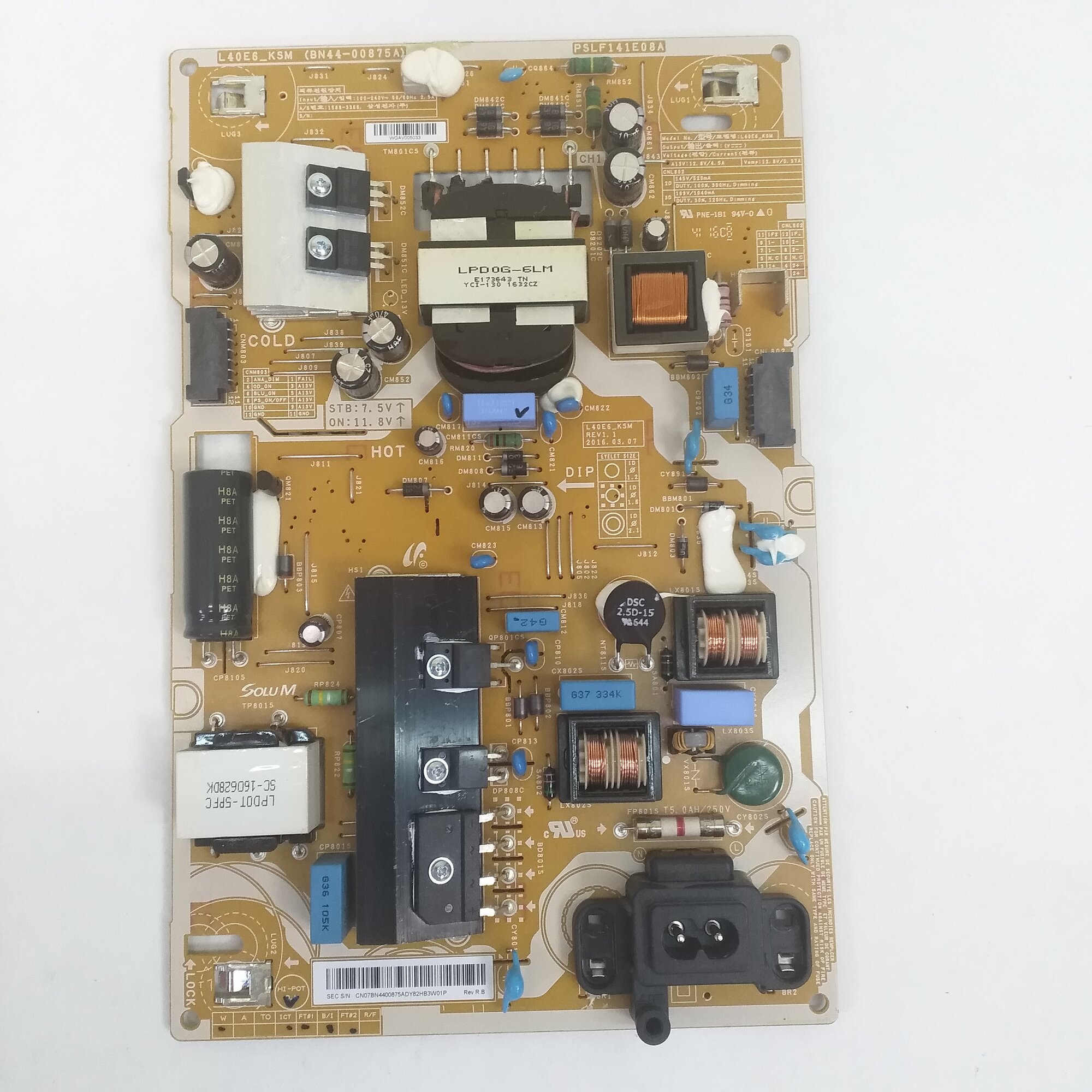 PowerBoard (BN44-00875A) для телевизора SAMSUNG UE40KU6470U Б/У с разбора