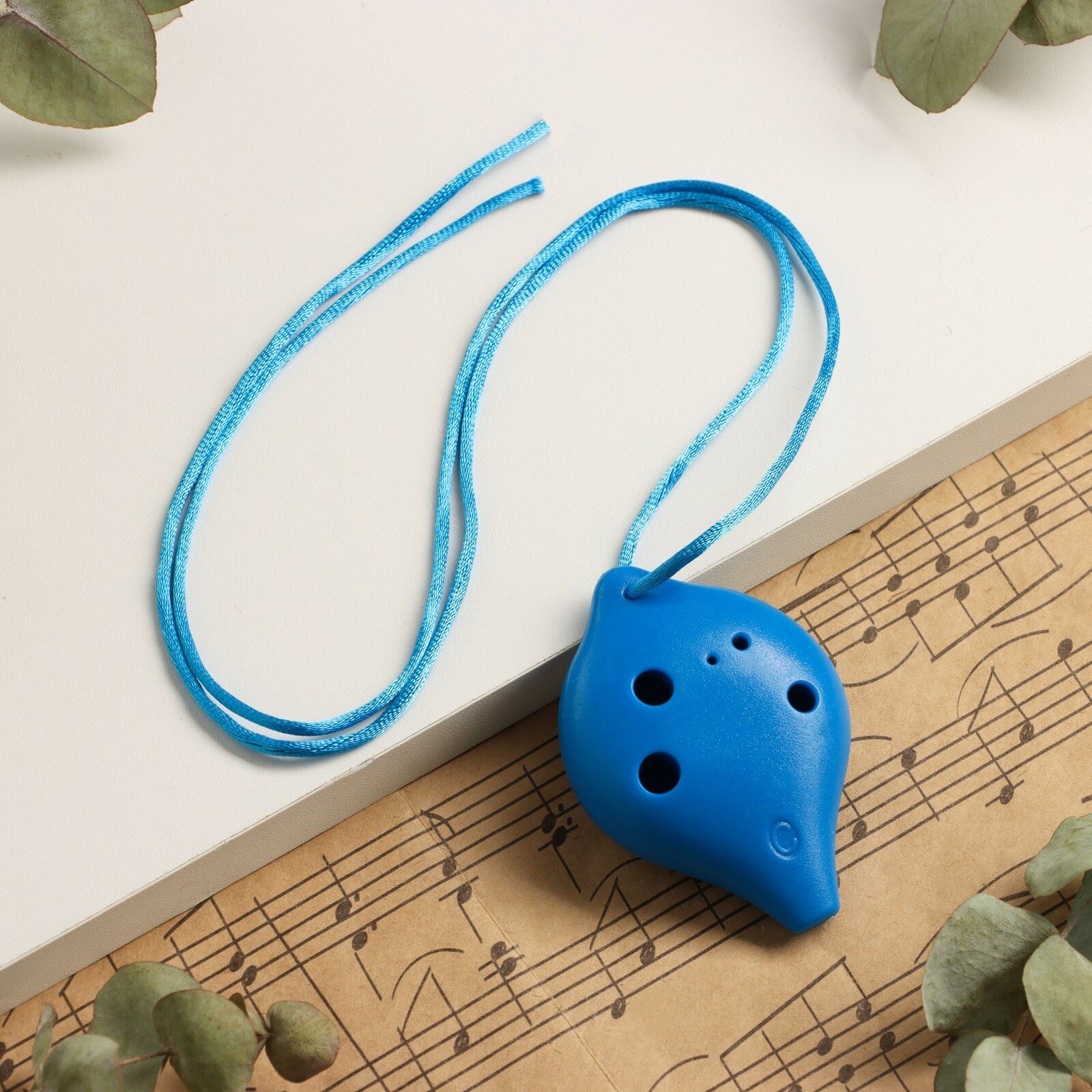 Окарина Music Life 6 отверстий, синяя, 6.7×4×3.2 см