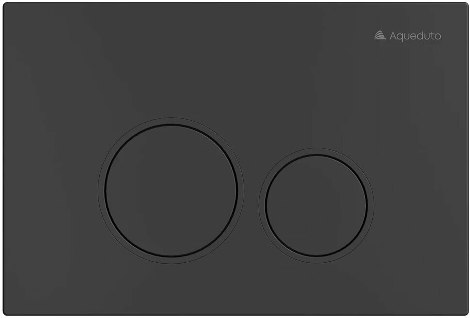 Кнопка смыва Aqueduto Circulo CIR0140 для инсталляции, черный матовый