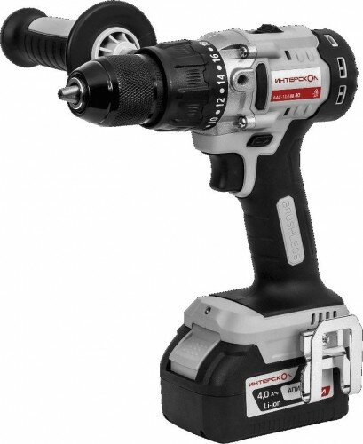 Набор шуруповерт Интерскол ДАУ-13/18В 80Нм+ Адаптер+ Шнек130мм лёд