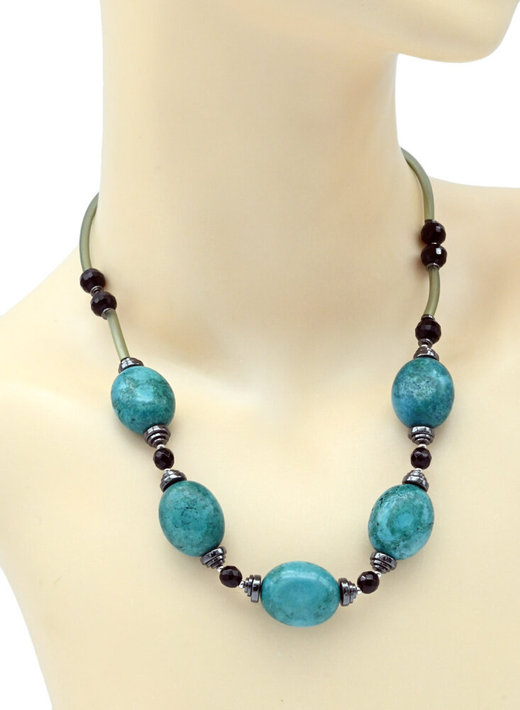 Колье, бирюза