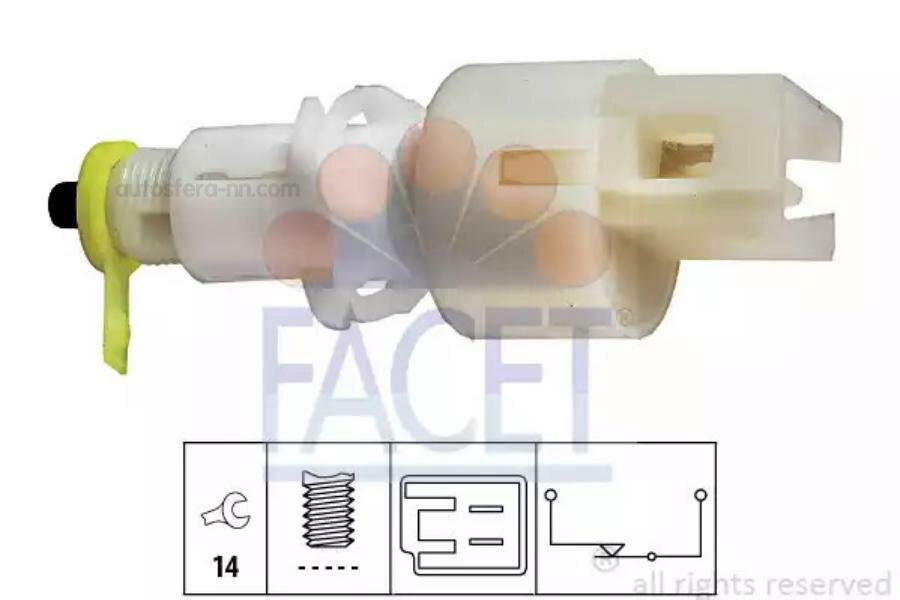 FACET 71108 Датчик стоп-сигнала FIAT DUCATO II 2.8 JTD 03/01-04/02