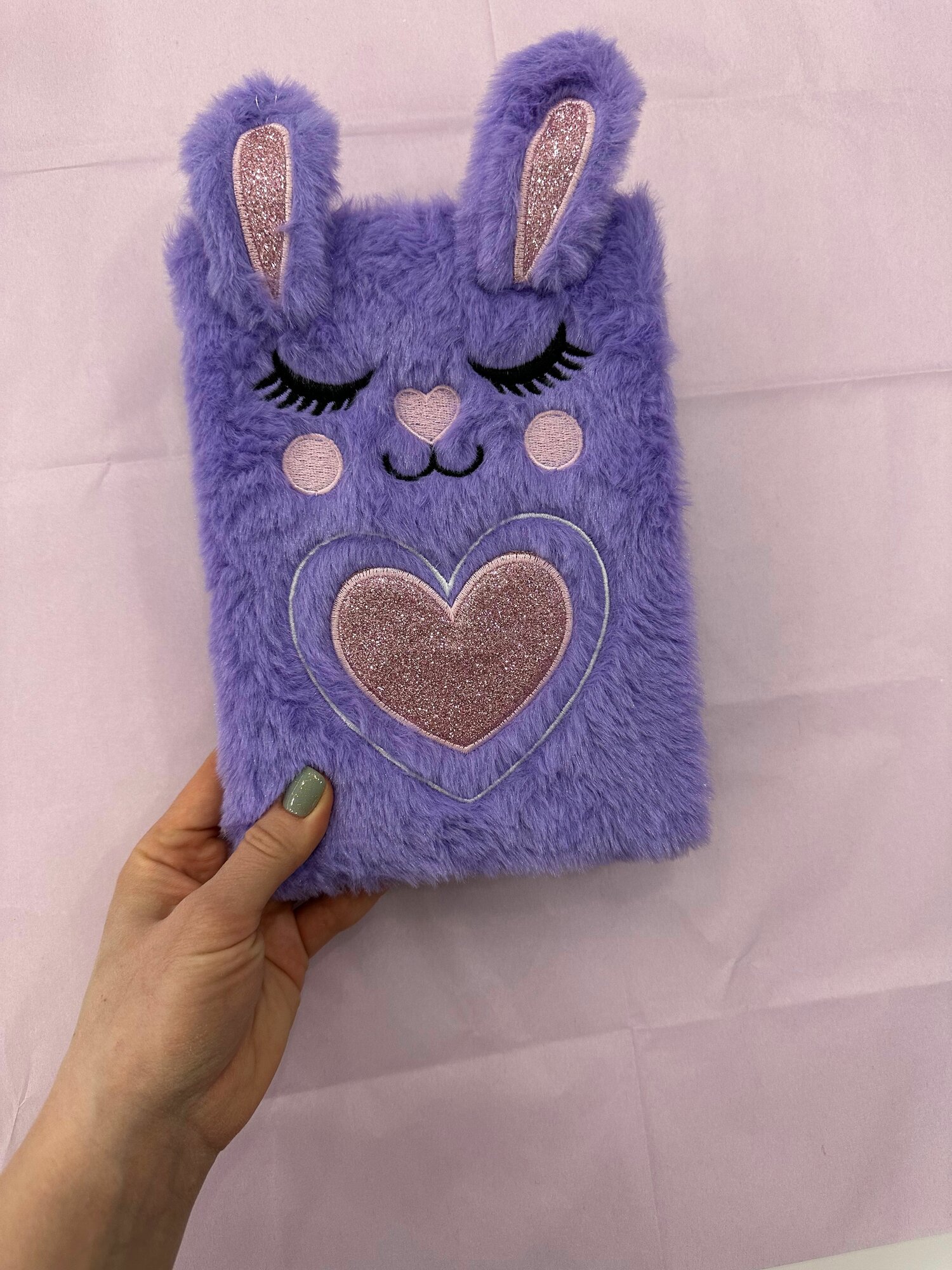 Блокнот для девочки меховой