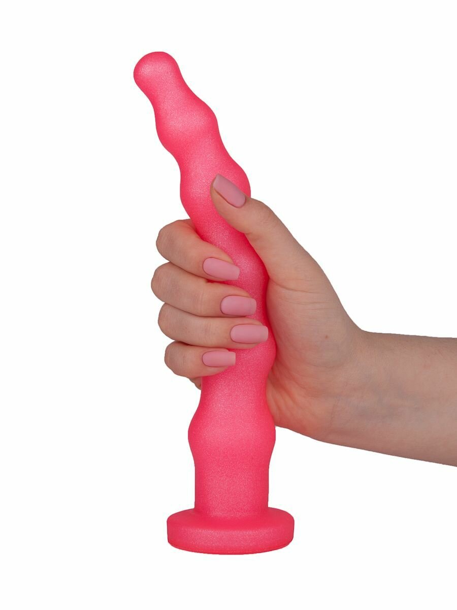 LOVETOY Анальный стимулятор с шариками из ПВХ розовый (20, Ø 3.9 см) 431400