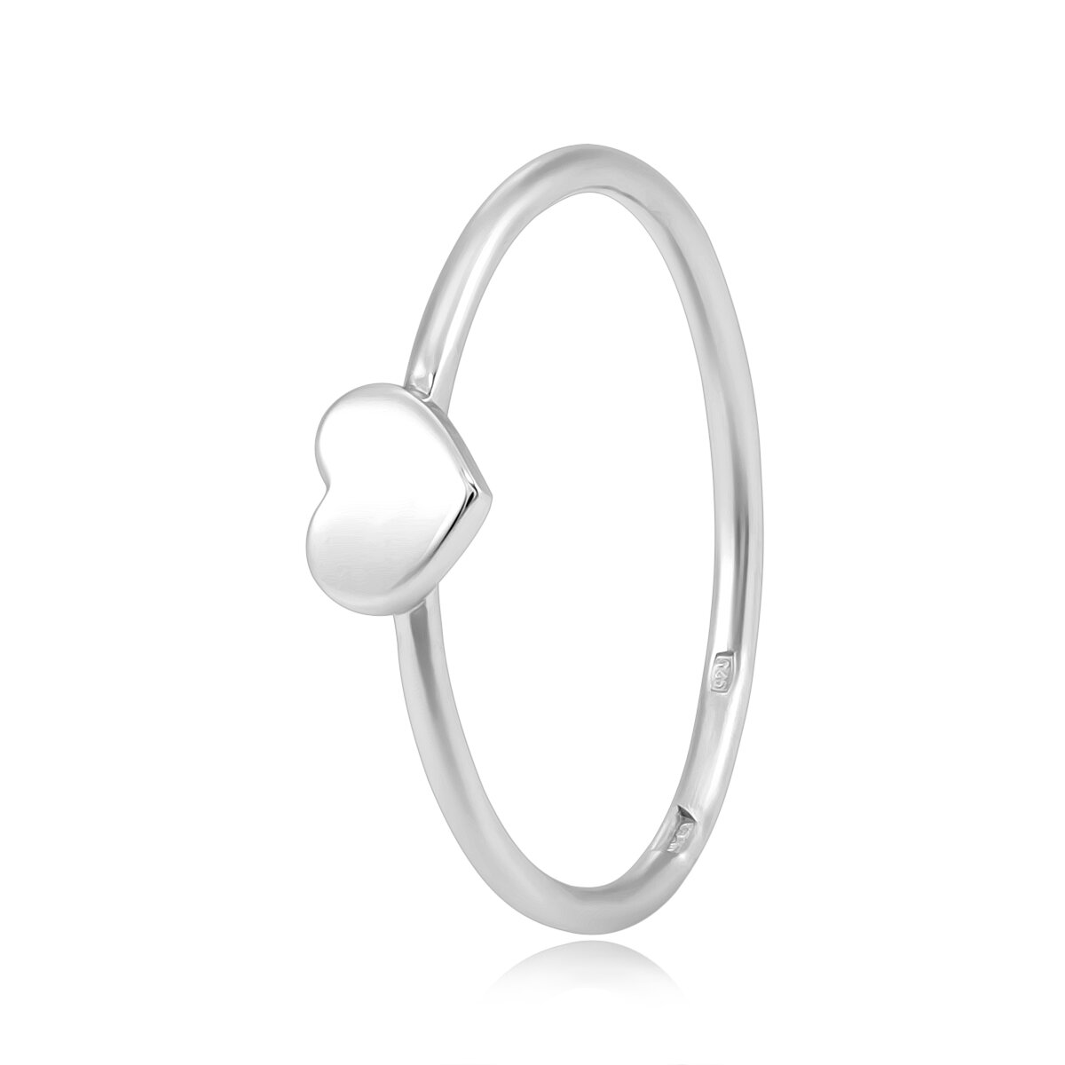 Кольцо тонкое, серебро, 925 проба, родирование