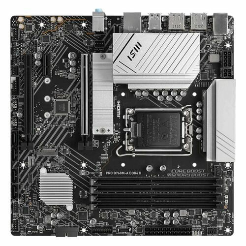 Материнская плата MSI PRO B760M-A DDR4 II, LGA 1700, Intel B760, mATX, Ret