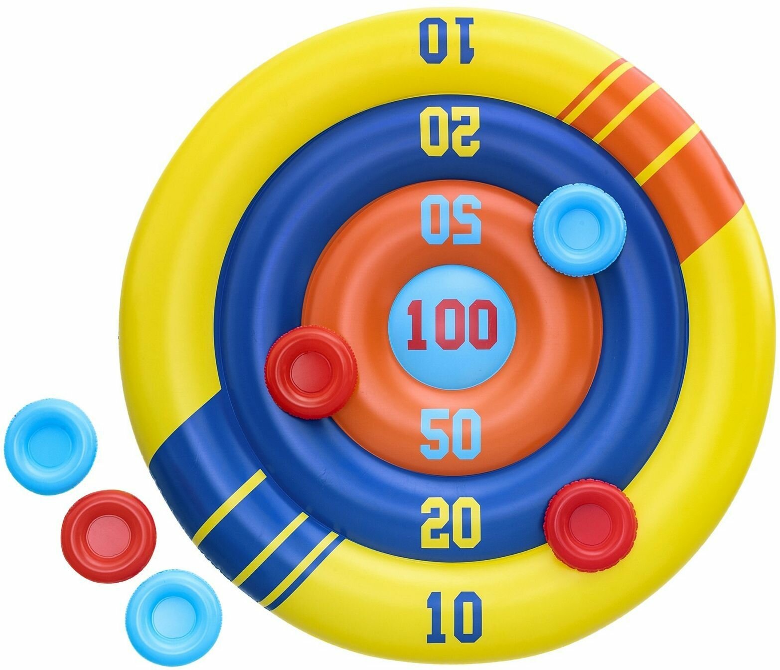 Надувная игрушка для бассейнов Bestway "Диск Чемпион", игровой центр, подвижная игра на воде по принципу дартс, 140 см