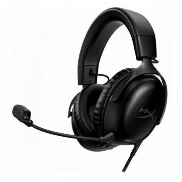 Гарнитура проводная с микрофоном HyperX Cloud III черный 1.2м мониторные оголовье (727A8AA)