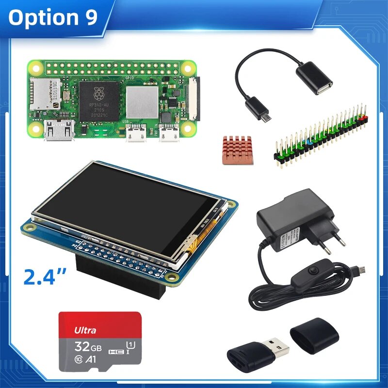 Raspberry Pi Zero 2 W, Комплект: Пакет 9