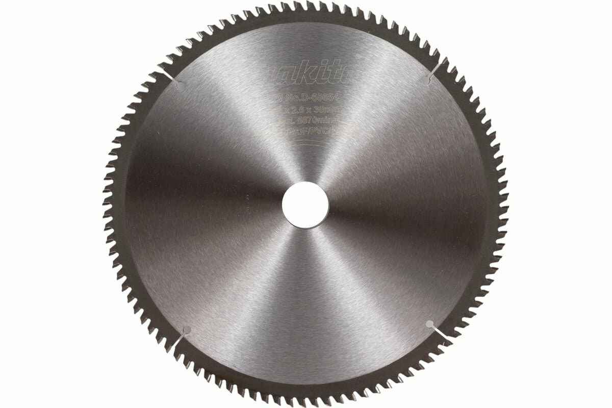 Makita D-65654 Диск пильный универсальный 260x30x2.6 мм 100T 199045 для дерева и ДСП