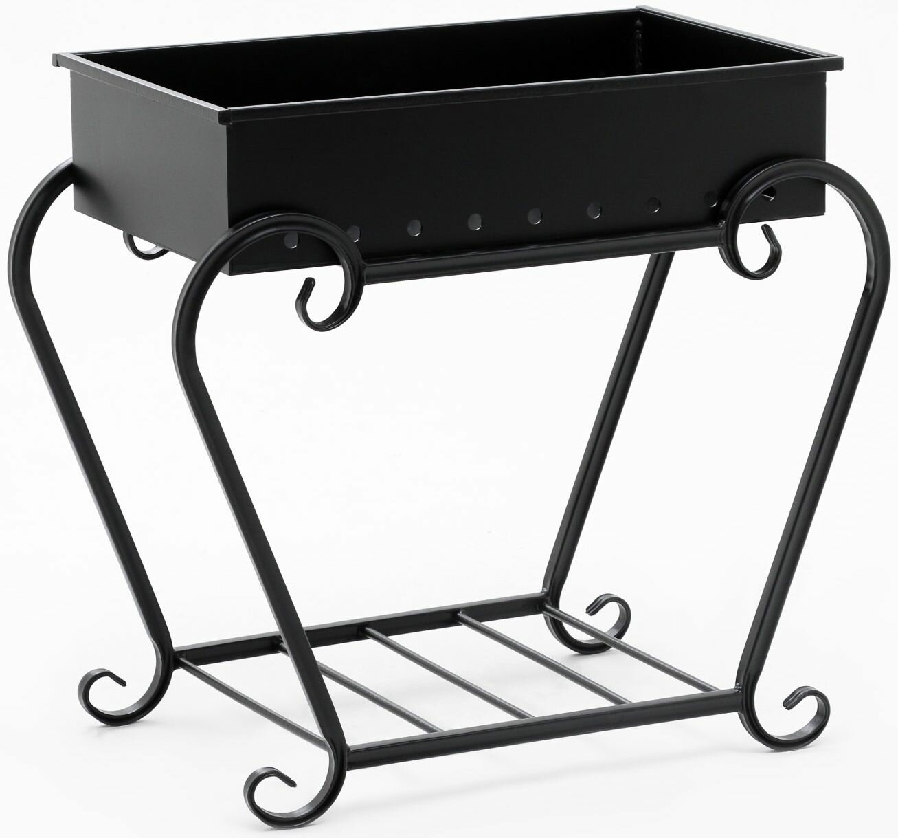 Мангал барбекю из металла, домашний гриль, для приготовления еды на даче, низкая подставка, толщина металла 2,5 мм, 60х33х56 см