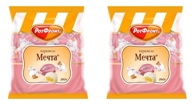 Карамель Рот Фронт, Мечта, 250 гр, 2 шт