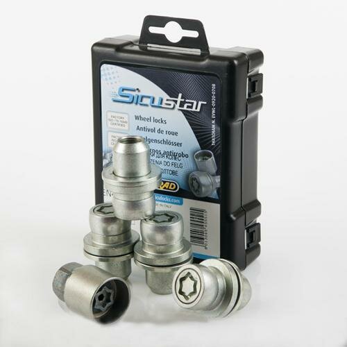 Секретные гайки Farad Starlock/Sicustar EN4AG5/2 (пресс-шайба, M14x1,5, серые, два ключа)