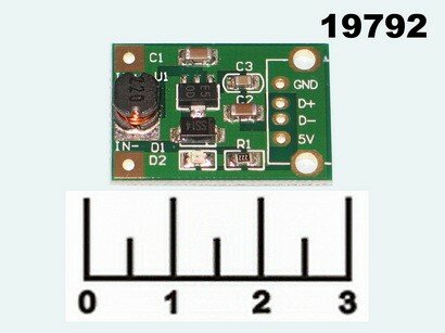 Преобразователь DC/DC вход 1-5V/выход 5V 0.5A (повышающий)