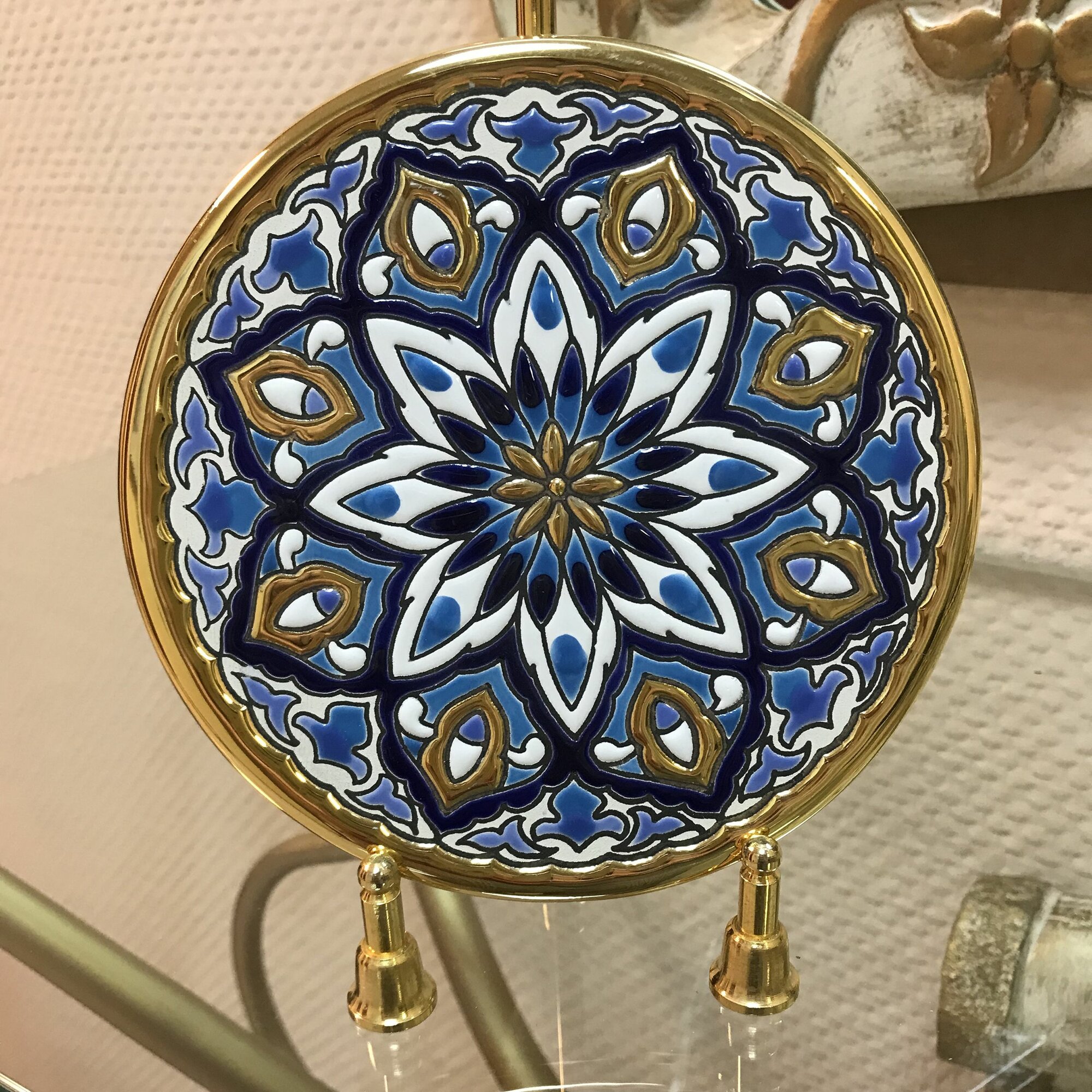 Тарелка декоративная Artecer диаметр 14 см ручная работа испанских мастеров