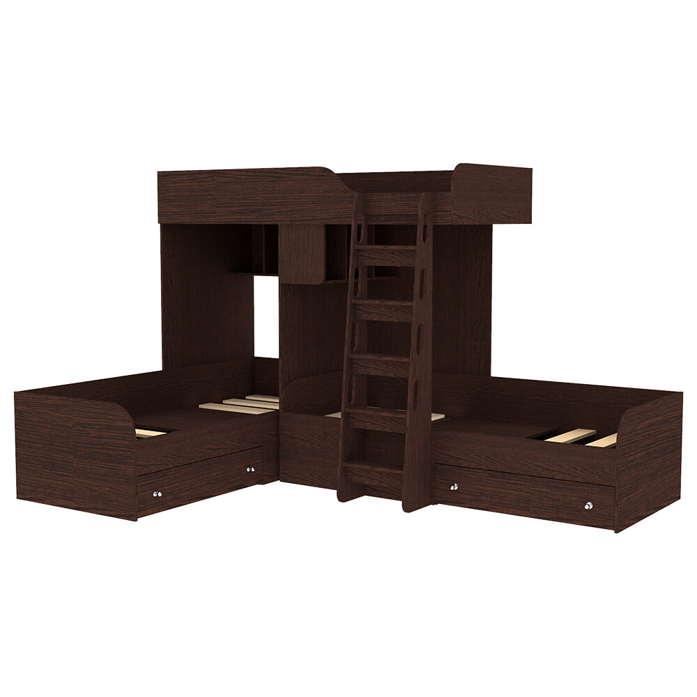 Кровать чердак Трио Венге Венге