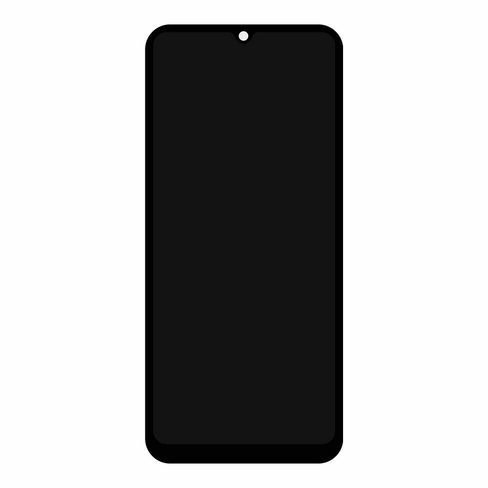 LCD дисплей для Tecno Spark 7/Infinix Hot 10i с тачскрином, в рамке (черный)