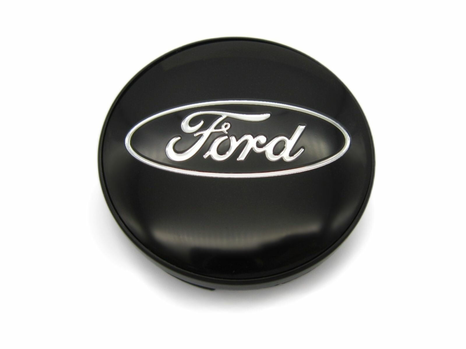 Колпачок, заглушка для литого диска СКАД Форд черный, 56/51/12 мм, 1 шт.