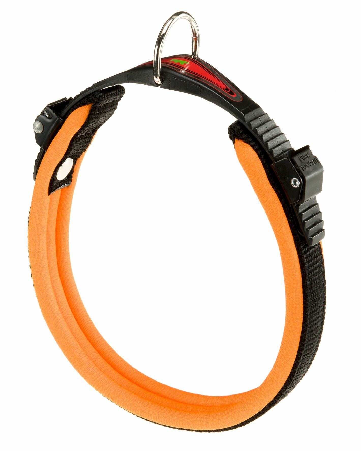 Ошейник Ferplast ERGOFLUO C15/42 с подкладкой и микрорегулировкой, оранжевый