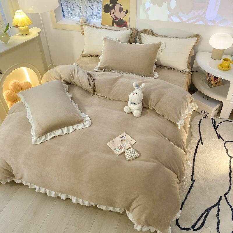 Чехол для одеяла из четырех частей, размер 150*200cm, Подходит для кровати 1,2 м