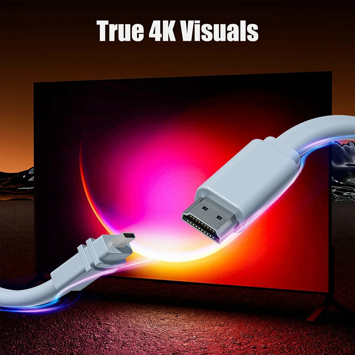 Кабель Micro HDMI - HDMI 15 см — фото 1