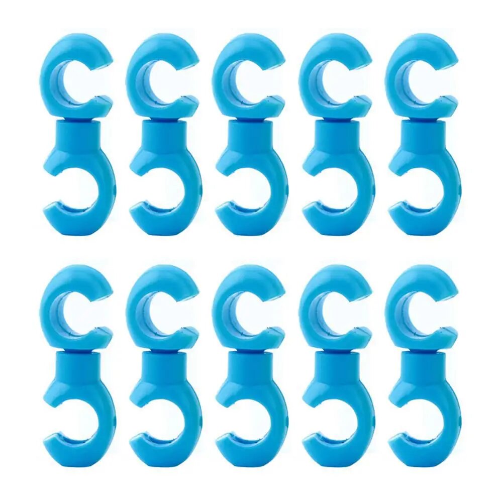 Вращающиеся зажимы для велосипедных тросов, 10 шт, черный Синий, Blue-10pcs